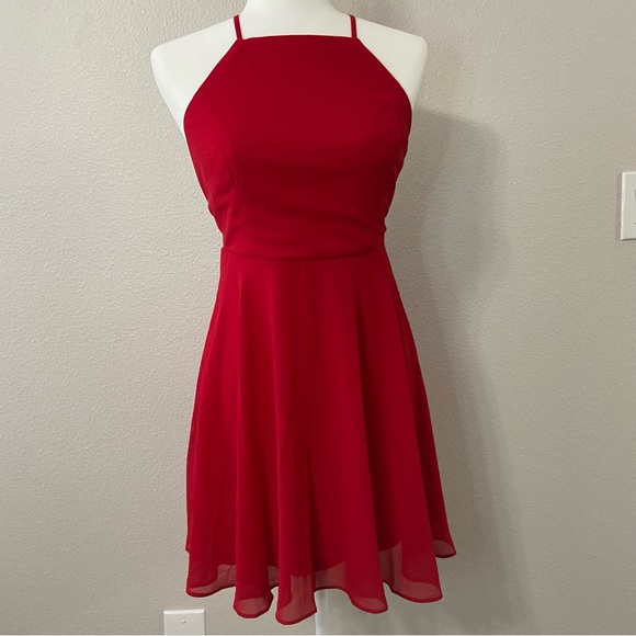 Lulus | Dresses | Lulus Red Flare Dress | Poshmark